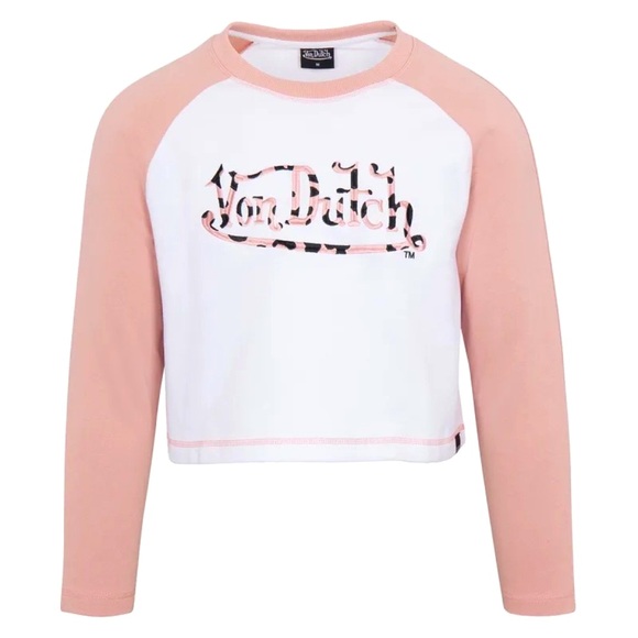 Von Dutch | Tops | Nwt Von Dutch Rose Pink Cheetah Crop Top | Poshmark